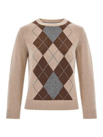 Max Mara Rundhalspullover - Creme