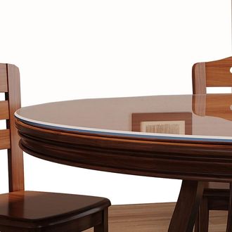 Generic Tischdecke Transparent Rund 1,5 mm Dick Glasklar Folie Tischschutz Wasserdicht Tischdecke Schutz Anti-hot Tischmatte f&uuml;r Esstisch,Holz M&ouml;bel(Transpare