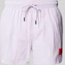HUGO BOSS Regular Fit Badeshorts mit Label-Patch Modell DOMINICA