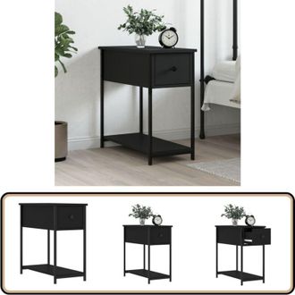 vidaXL Nachttisch Schwarz 30x60x60 cm Holzwerkstoff - Nachtisch - Nachttisch Schwarz - Holzwerkstoff Tisch - Esszimmertisch - Wohnzimmertisch