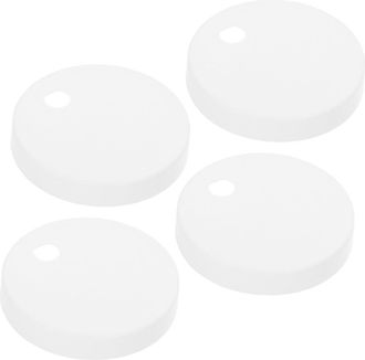 Cabilock 2 Paar Weiße Kunststoff Wc bolzenabdeckungen Dekorative Schraubenabdeckungen für Toilettensitzbefestigung Versteckte Schraubenkappen Robust Installier