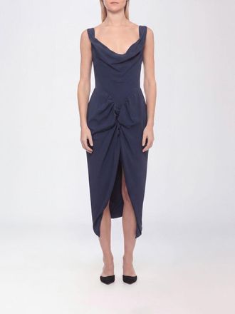 Vivienne Westwood Asymmetrisches schulterfreies Bustier-Midikleid aus Stretch-Viskose
