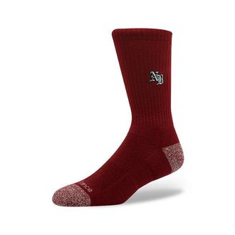 New Balance Unisex Active Premium Graphic Crew Socken 1 Pair in Rot, Polyester, Gr&ouml;&szlig;e XL