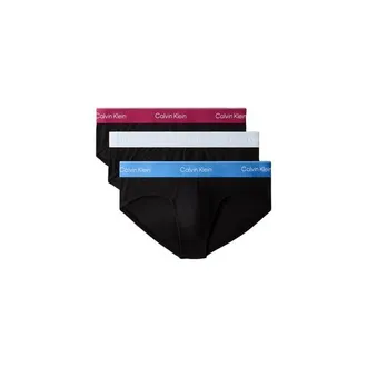 Calvin Klein Lot de 3 slips unis en coton m&eacute;lang&eacute;