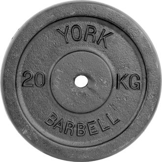 York Fitness 20 kg Hantelscheiben. Hochwertige Gusseisenplatten für Krafttraining und Muskelaufbau. Langlebig und vielseitig für das Fitnessstudio