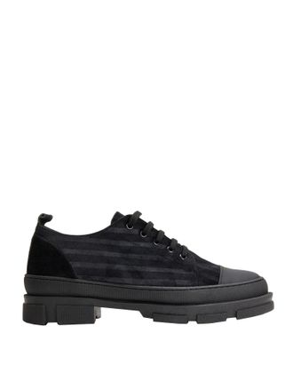 8 by YOOX VELVET ROUND-TOE LACE UP