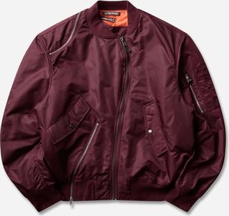 Ottolinger Women s Forever Zip Bomber Jacket Burgundy