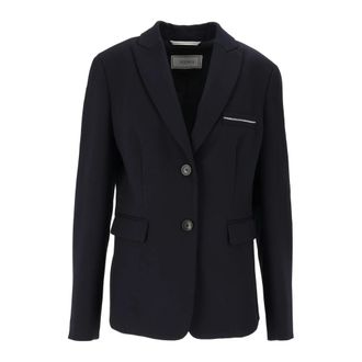 PESERICO Einknopf-Blazer - - Jackets - Damen - Blau - M