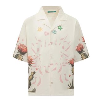 Barrow Barrow, Homme, Chemises, Multicolore, Taille: M Chemise &agrave; Manches Courtes avec Imprim&eacute; Cactus