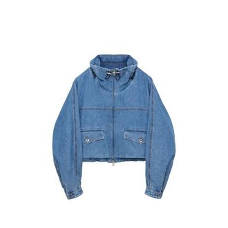 Loewe Veste &agrave; col montant en denim de coton