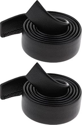 P Prettyia Lot de 2 ceintures de rechange automatiques en cuir pour homme sans boucle 120 cm