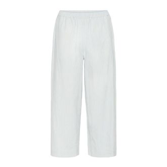 Kaffe KAnaya Gestreifte Culotte-Hose - - Trousers - Damen - Wei&szlig; - XL
