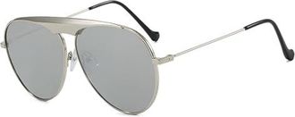 Generic Lunettes De Soleil Rétro Rondes À Grande Monture For Hommes Et Femmes, Verres De Soleil Polarisés For Lextérieur, La Conduite, Les Vacances À La Plage