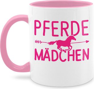 Shirtracer Tasse Tassen 325ml - Pferde Mädchen Geschenk Pferdemädchen I Pferdeliebhaberin Geschenke Reiterin - 325 ml - Rosa - pferdetassen sprüche pferd fanmug 
