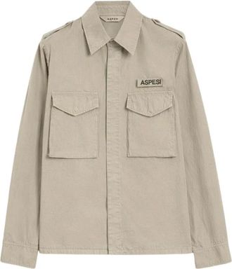 Aspesi Homme, Vestes, Beige, Taille: M Field Shirt