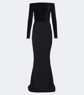SAFiYAA Robe longue Pazienza en velours