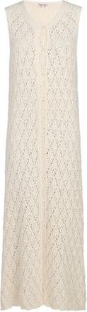Object Robe longue en maille en coton m&eacute;lang&eacute;