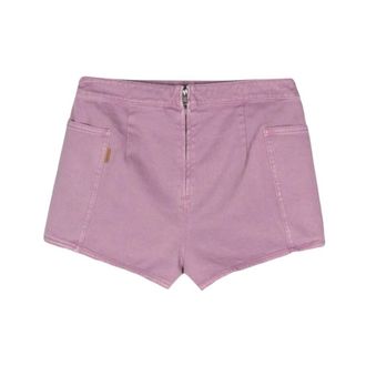 Max Mara Amethyst Purple Cotton Denim Short Shorts - - Shorts - Damen - Lila - XS