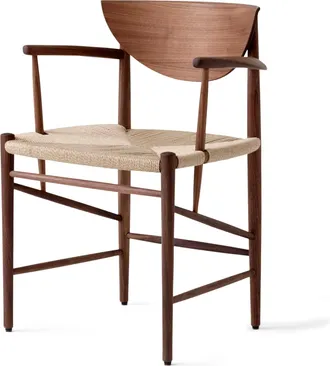 & Tradition Chaise Drawn HM4 en bois avec accoudoirs & Tradition