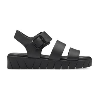 s.Oliver Schwarze Casual Flache Sandalen Damen - - Shoes - Damen - Schwarzk - 39 EU