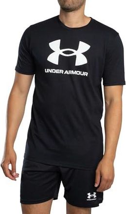 Under Armour T-Shirt UA Sportstyle Logo Update SS pour Homme, Noir/Blanc, XXL