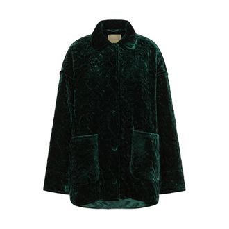 Momoni Femme, Vestes, Vert, Taille: 36 FR Coat