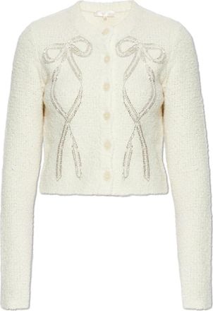 LoveShackFancy Loveshackfancy, Femme, Pulls, Beige, Taille: 36 FR Cardigan Leocadia
