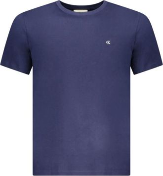 Calvin Klein Homme, Tops, Bleu, Taille: S Cotton T-Shirt