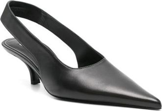 Toteme Hohe Schuhe - Classic Leather Slingbacks - Gr. 37 (EU) - in Grau - für Damen