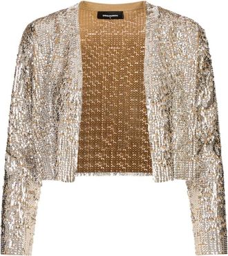 Dsquared2 Femme, Pulls, Gris, Taille: 36 FR Cardigans