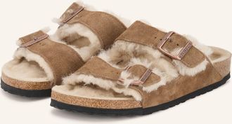 Birkenstock Pantoletten Arizona Shearling braun