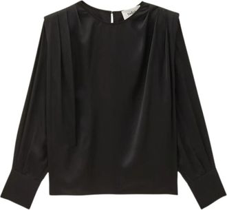 BA&SH Cadie Satin Top - - Blouses & Shirts - Damen - Schwarzk - L