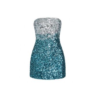 Retrof&ecirc;te Tancy Paillettenkleid - - Dresses - Damen - Blau - XS
