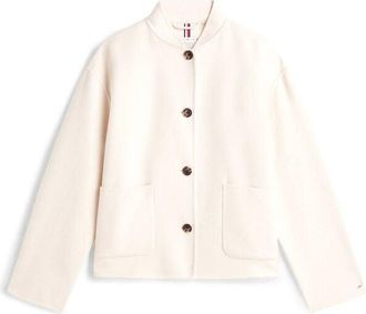 Tommy Hilfiger Damen Bomberjacke aus Double-Face-Wollmix