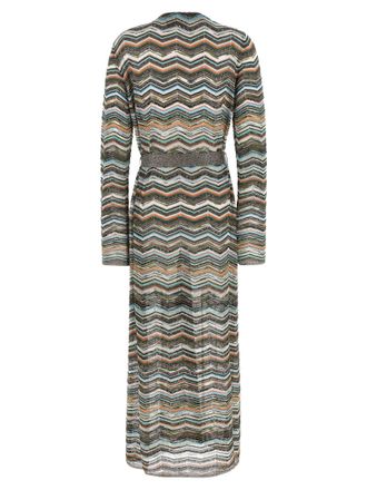 Missoni Chevron-Knit with Lam&eacute; & Sequins Cardigan - Multicolor