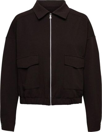 &Co Woman Weite Krepp-Jacke - - Jackets - Damen - Braun - L