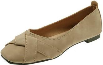 Generic Chaussures plates d&eacute;contract&eacute;es pour femme - Couleur unie - &Eacute;l&eacute;gantes - En similicuir - Pliables, l&eacute;g&egrave;res et confortables - Chaussures de marche, de t