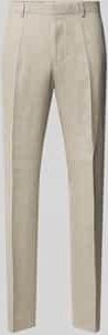 HUGO BOSS Regular Fit Anzughose aus Leinen-Mix Modell LEON