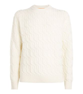 Icebreaker Cable Knit Crewe Sweater Size XXL