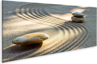 Islandburner Bild auf Leinwand Zen Garten Bilder Wandbilder Poster ILHG-Pano