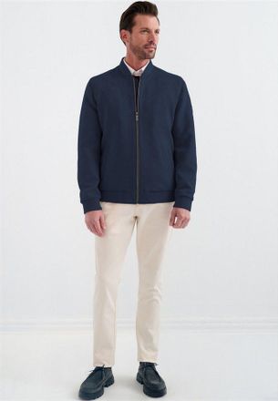 Pierre Cardin Lederimitatjacke im Bomber-Stil