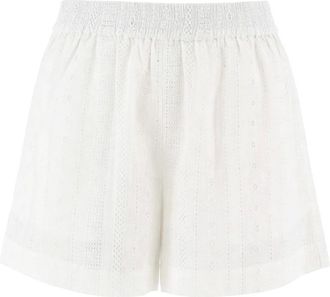 MC2 Saint Barth Femme, Shorts, Blanc, Taille: 42 FR Meave Pull Up Shorts