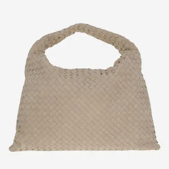Bottega Veneta Womens Large Hop Bag Ecru Pelle Handbags Hand