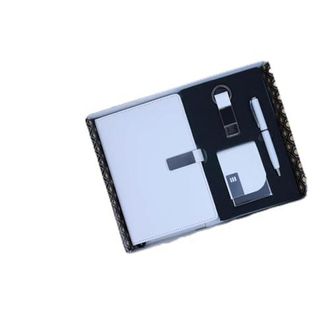 Generic Agenda 4 en 1 avec stylo, porte-cartes et porte-cl&eacute;s en m&eacute;tal pour homme et femme, carnet de notes en cuir, cadeau pour m&eacute;decin, mari, p&egrave;re, Nouvel An