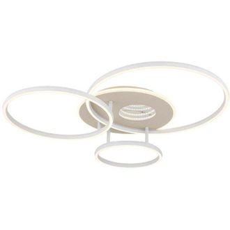 Globo Lighting Deckenleuchte Designleuchte Fernbedienung LED 3D-Effekt dimmbar Timer sand CCT