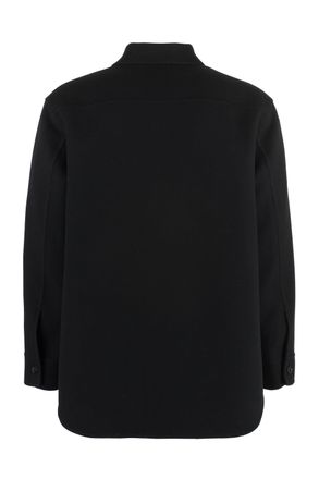 Jil Sander Mens Overshirt Cashmere Black Coat