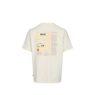 Les Deux T-shirt droit imprim&eacute; &agrave; broderies en coton