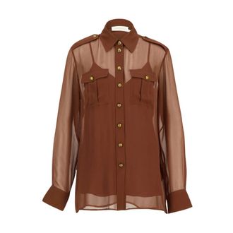 Zimmermann Memento Pocket Shirt - - Blouses & Shirts - Damen - Braun - M