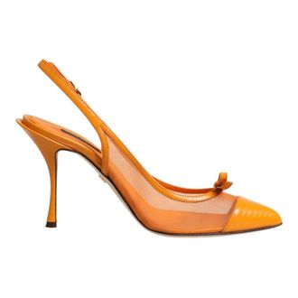 Dolce & Gabbana Femme, Chaussures, Orange, Taille: 39 1/2 EU Escarpins Slingback