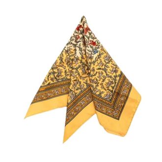 Herm&egrave;s Pre-owned Carr&eacute; Chasse en Inde - Femme - Pre-owned - Jaune - Taille: ONE Size